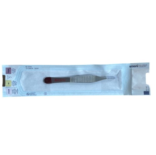 Penseta pinceta pęseta anatomiczna 12 CM STERYLNA metalowa PROSTA ...